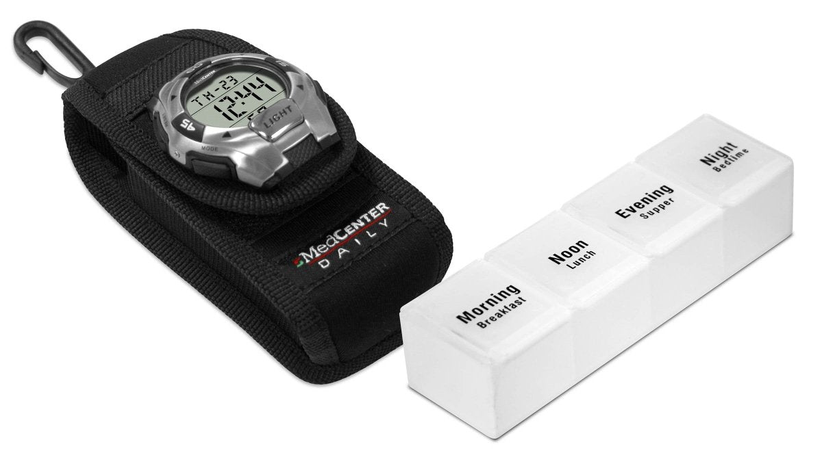 MedCenter Daily Pill Organiser and Alarm for On the Go – Tabtime Limited